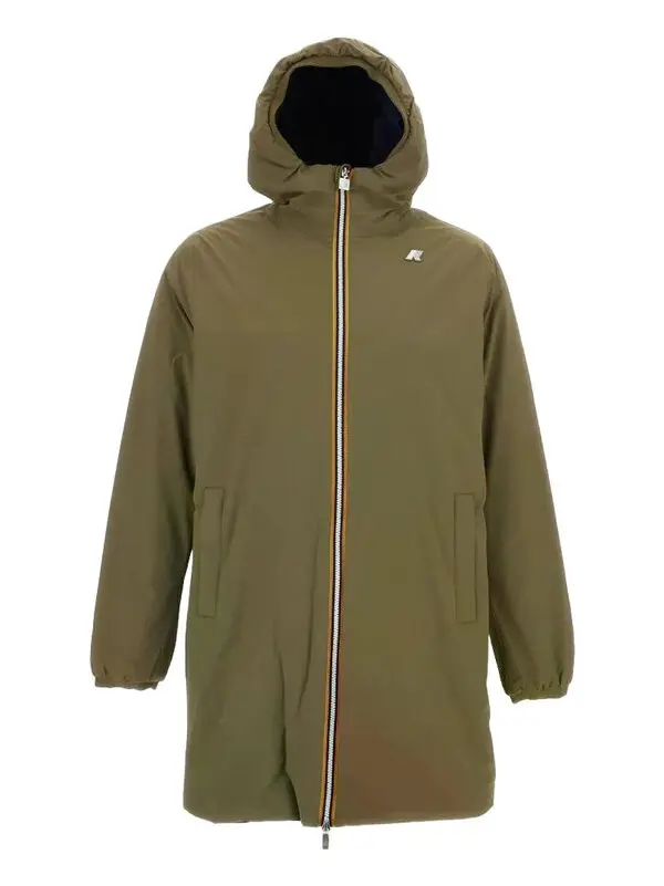 K-WAY Hooded Zip-up Jacket - Green
