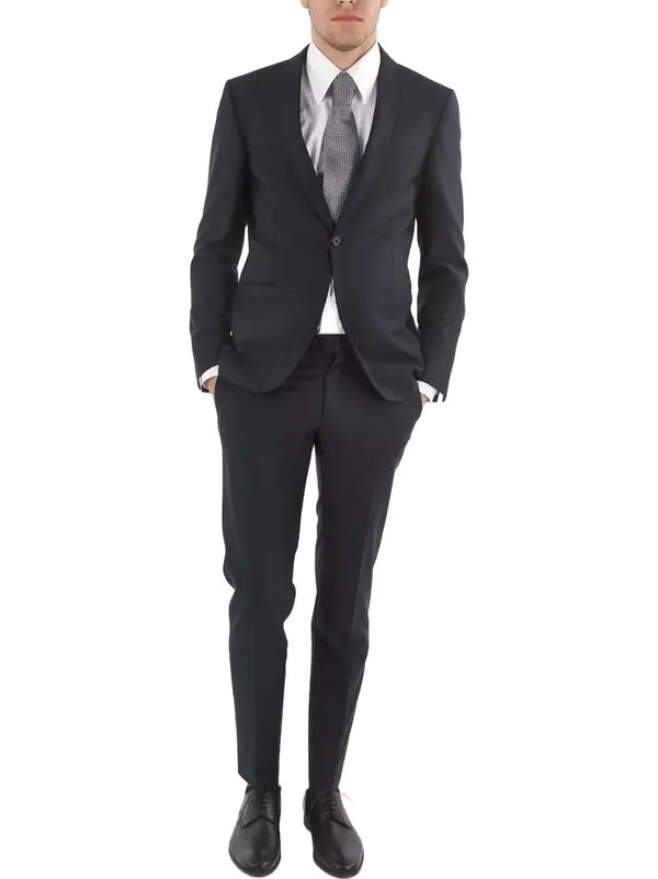 Corneliani Cerim Shawl-lapel Wool Suit - Blue