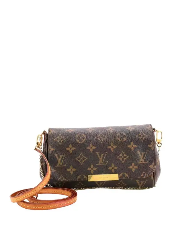 LOUIS VUITTON Monogram Canvas Pm Clutch Bag - Brown