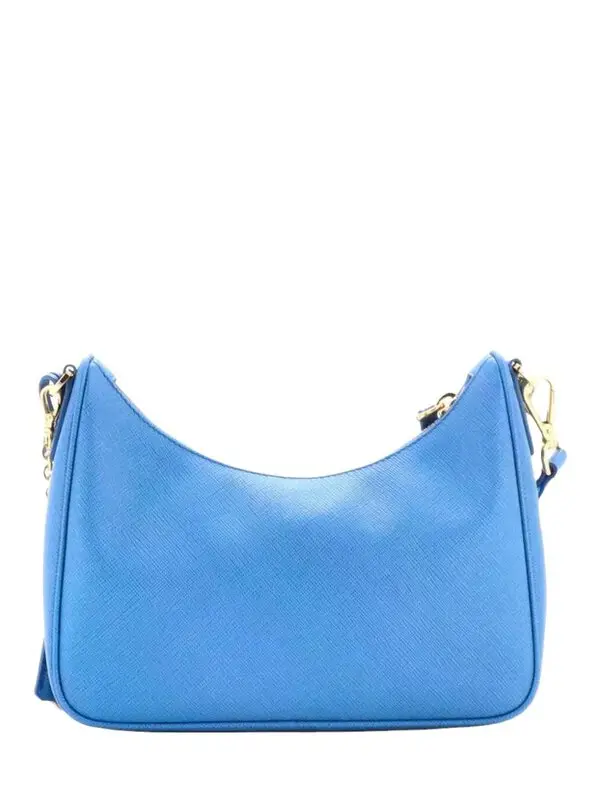 Prada Re-edition 2005 Saffiano Leather Small Shoulder Bag - Blue