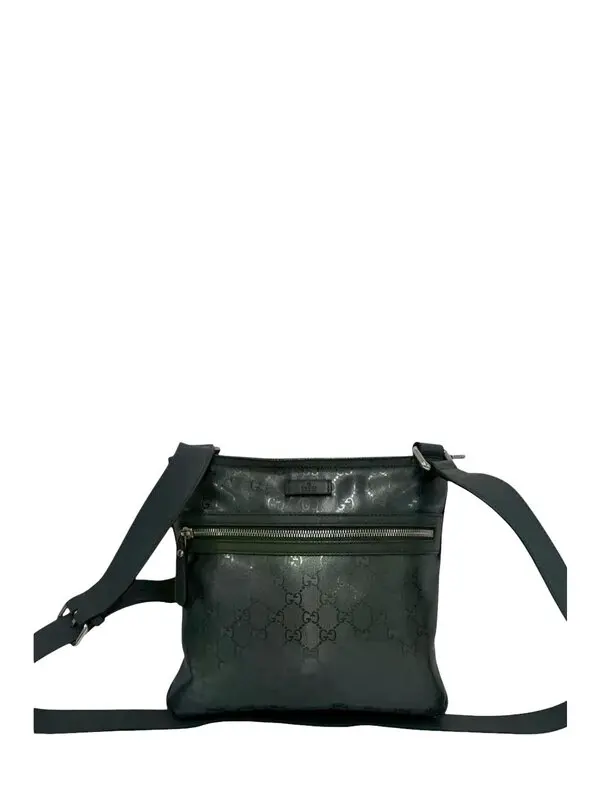 Gucci Gg Imprimé Crossbody Bag - Black
