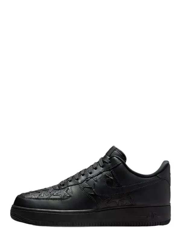 Nike Force 1 Low Lv8 Star-embossed Sneakers - Black