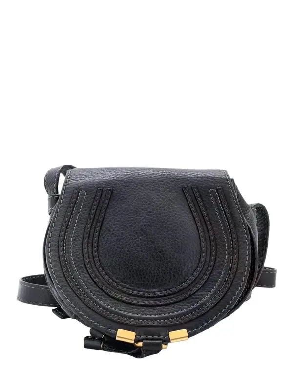 Chloé Marcie Leather Mini Crossbody Bag - Black