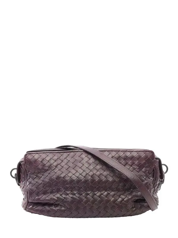Bottega Veneta Intrecciato Crossbody Bag - Purple