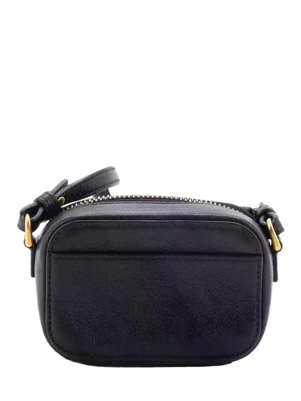 Dior Saddle Shoulder Strap Pouch Goatskin Mini - Black