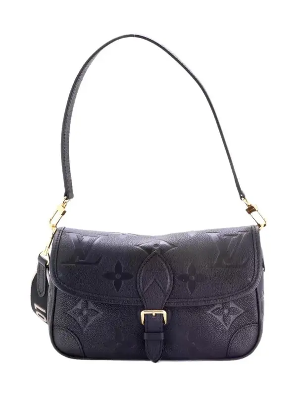 LOUIS VUITTON Diane Nm Monogram Empreinte Giant Shoulder Bag - Black