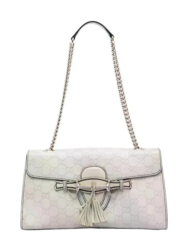 Gucci Medium Emily Shoulder Bag - White