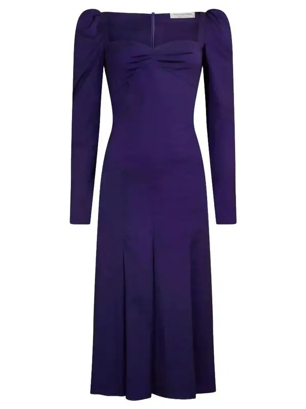 Philosophy Di Lorenzo Serafini Sweetheart Neck Midi Dress - Purple