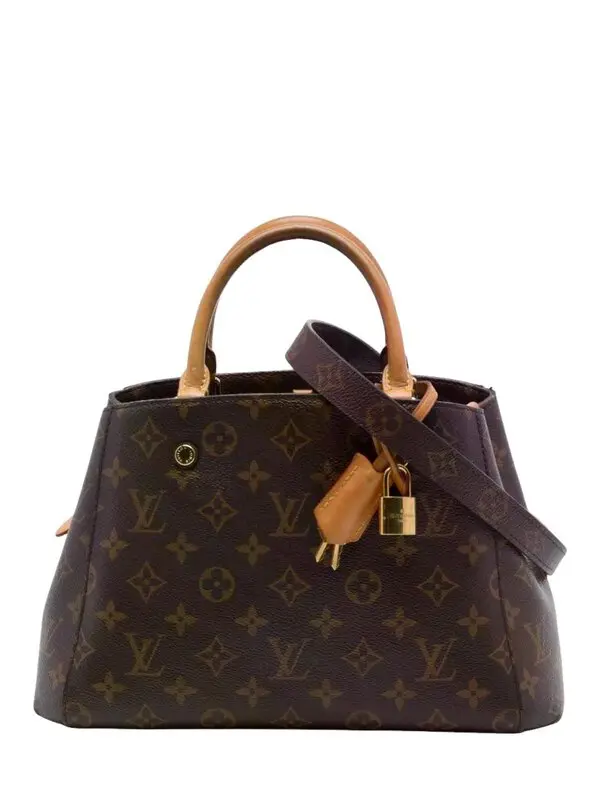 LOUIS VUITTON Monogram Montaigne Bb Satchel - Brown