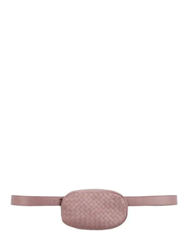 Bottega Veneta Woven Nappa Leather Belt Bag - Pink