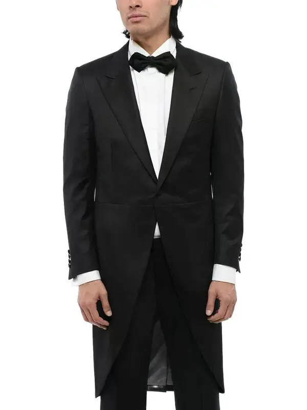 Corneliani Mantua Peak-lapel Jacket - Black