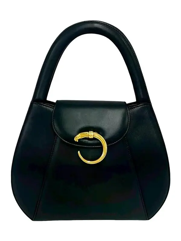 Cartier Leather Panthere Handbag - Black