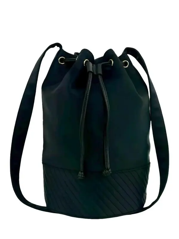 Saint Laurent 20th Century Nylon Bucket Bag - Blue