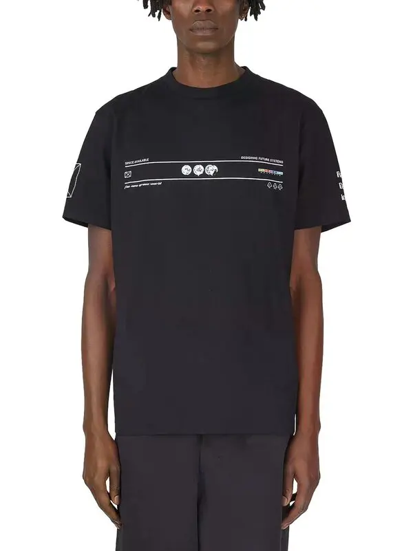 SPACE AVAILABLE X Alex Olson Systems Graphic-motif T-shirt - Black