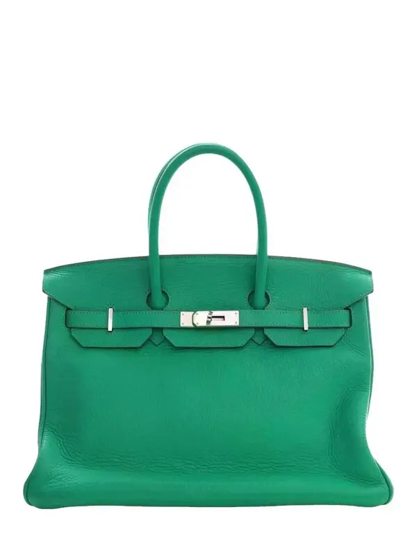 Hermès 2012 Clemence Birkin Retourne 35 Handbag - Green