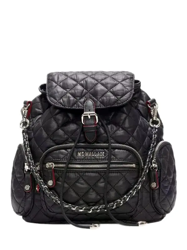Mz Wallace Mini Crosby Quilted Backpack - Black