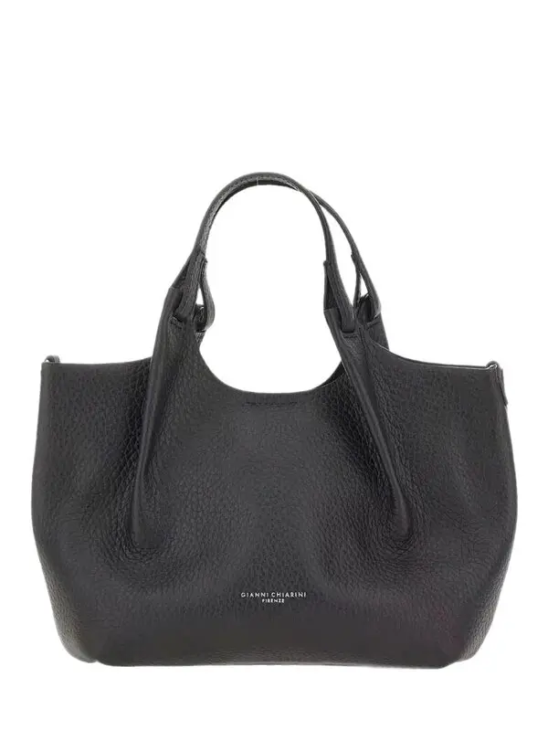 GIANNI CHIARINI Dua Bubble Leather Shoulder Bag - Black