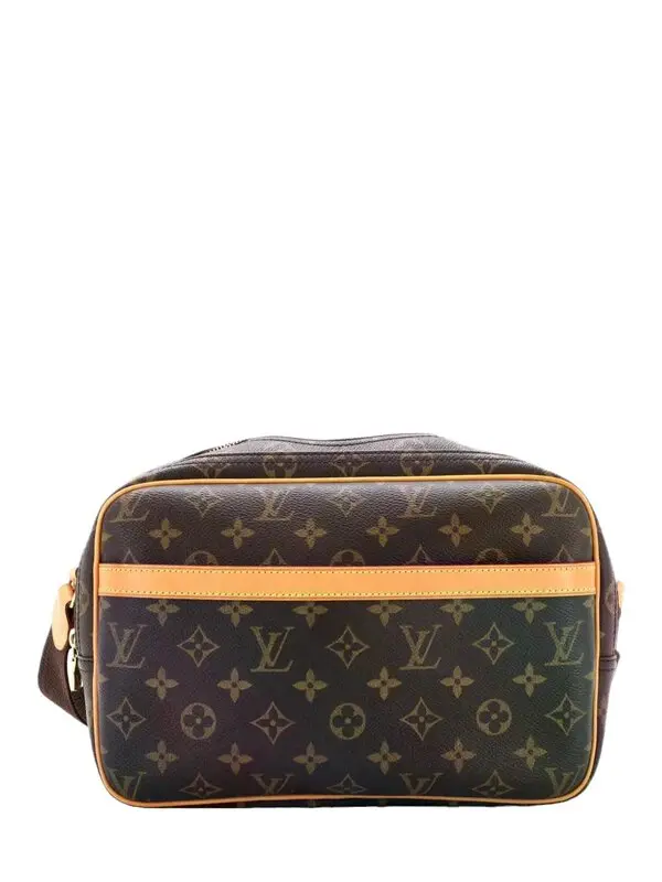 LOUIS VUITTON Monogram Canvas Pm Reporter Bag - Brown