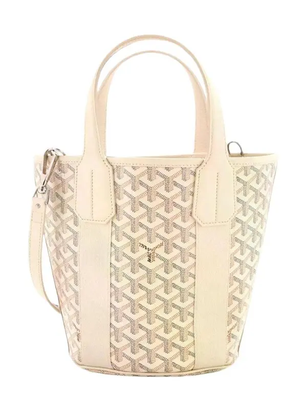 Goyard Belharra Coated Canvas Pm Tote Bag - White