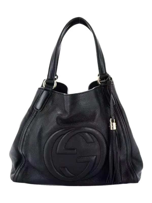 Gucci Soho Leather Medium Shoulder Bag - Black