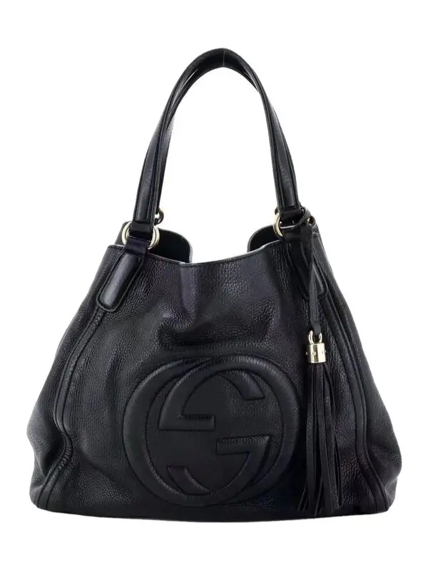 Gucci Soho Leather Medium Shoulder Bag - Black