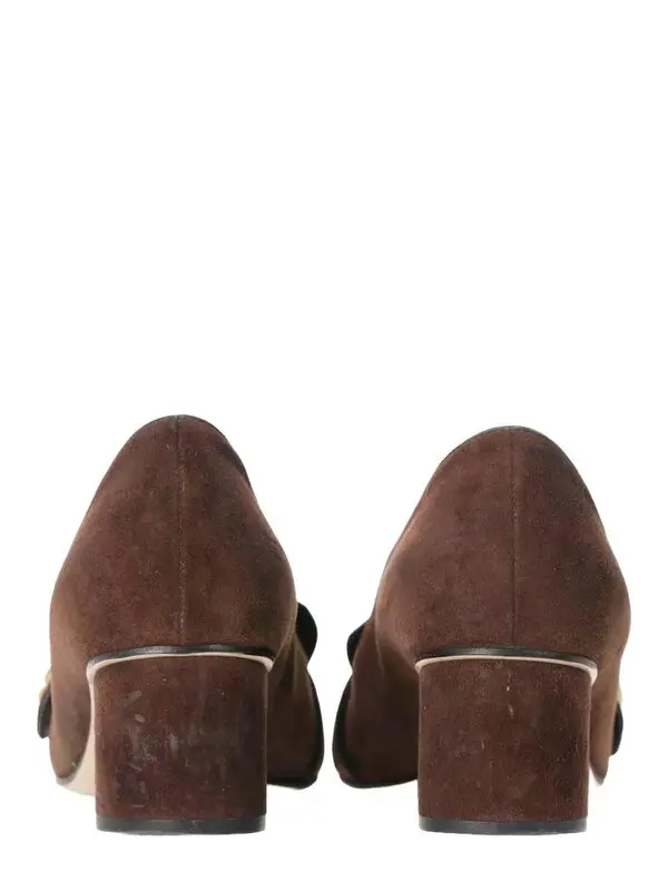 Gucci Marmont Loafer Mid-heel Pumps - Brown