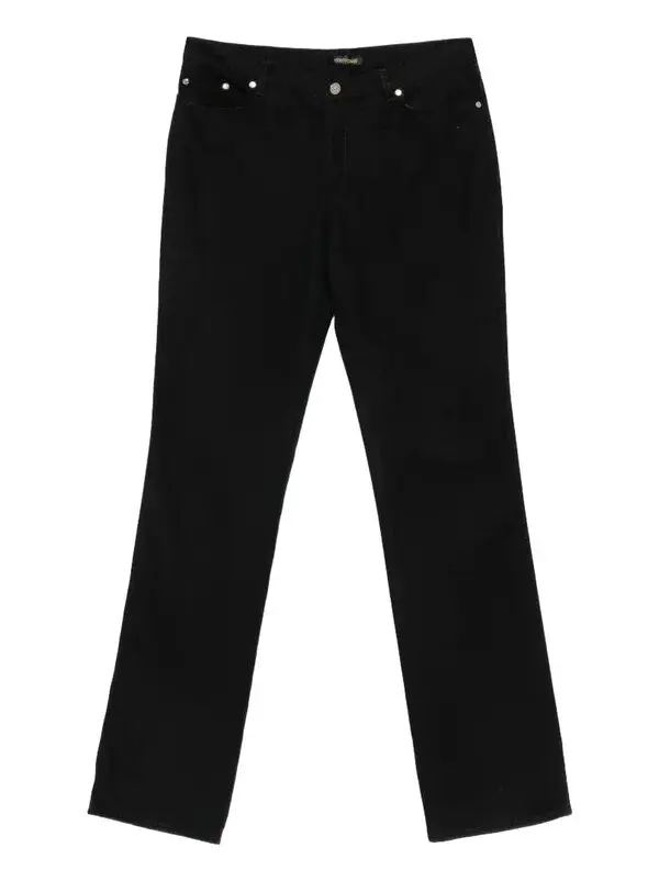Just Cavalli 1990s Logo Patch Trousers - Black