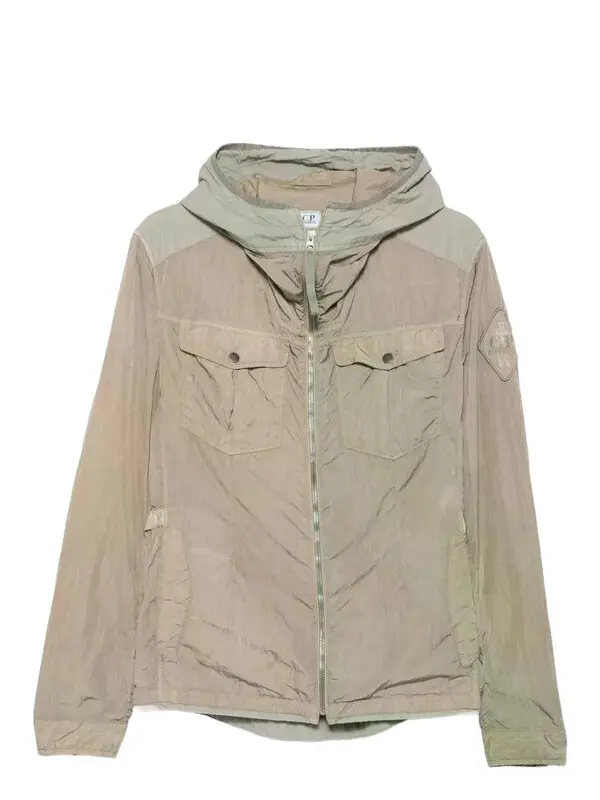 C.P. COMPANY 1990s Multi-pocket Hooded Jacket - Neutrals