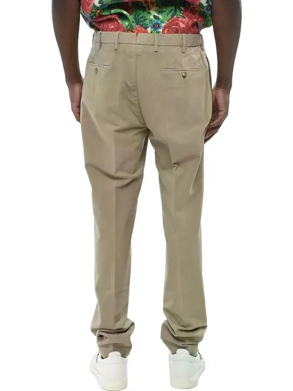 Incotex Pleated Tapered Trousers - Neutrals