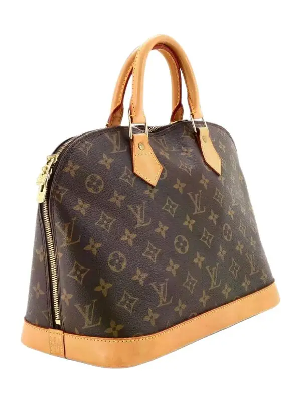 LOUIS VUITTON Monogram Canvas Alma Pm Satchel - Brown