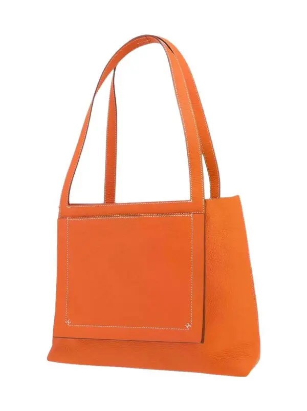 Hermès 2022 Small Cabasellier Tote Bag - Orange