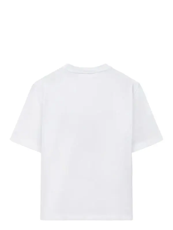 Versace Embroidered Medusa Logo Cotton Jersey T-shirt - White