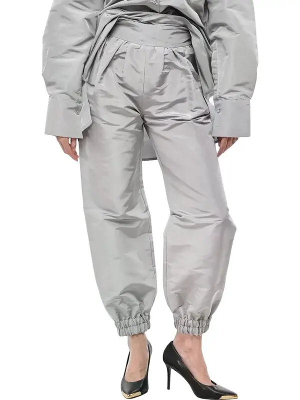 SUPER BLOND High-waist Balloon Trousers - Grey