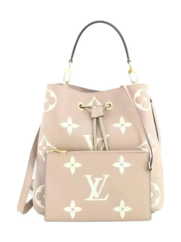 LOUIS VUITTON Monogram Empreinte Giant Mm Bucket Bag - Neutrals