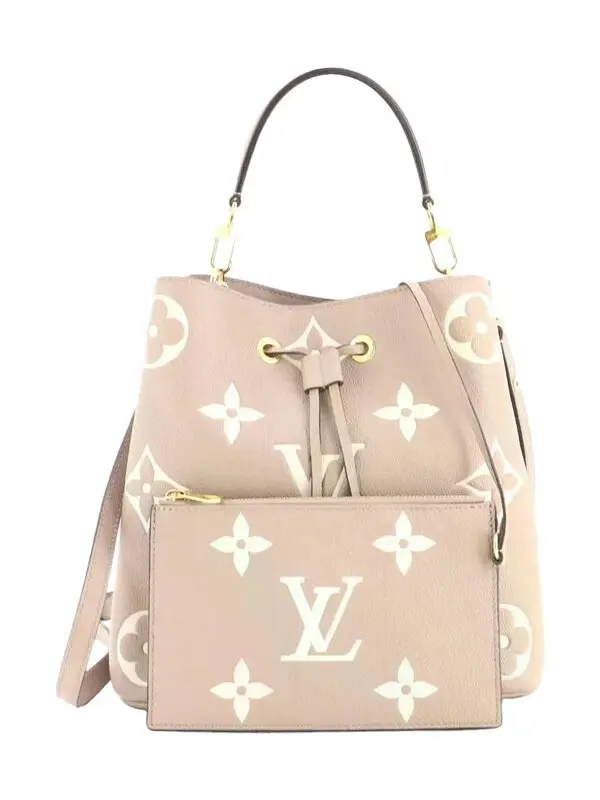 LOUIS VUITTON Monogram Empreinte Giant Mm Bucket Bag - Neutrals