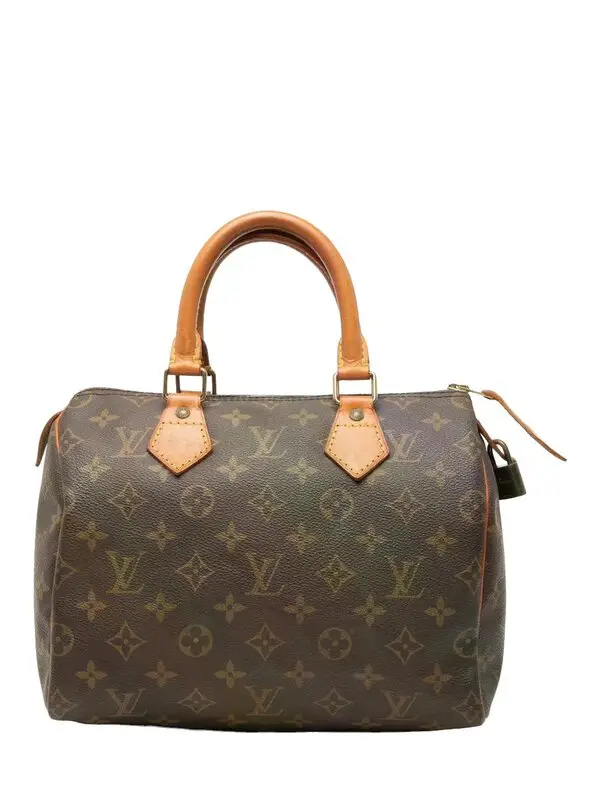 LOUIS VUITTON Monogram Speedy 25 Boston Bag - Brown