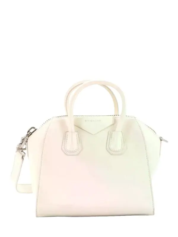 Givenchy Antigona Bag Glazed Leather Mini Satchel - White