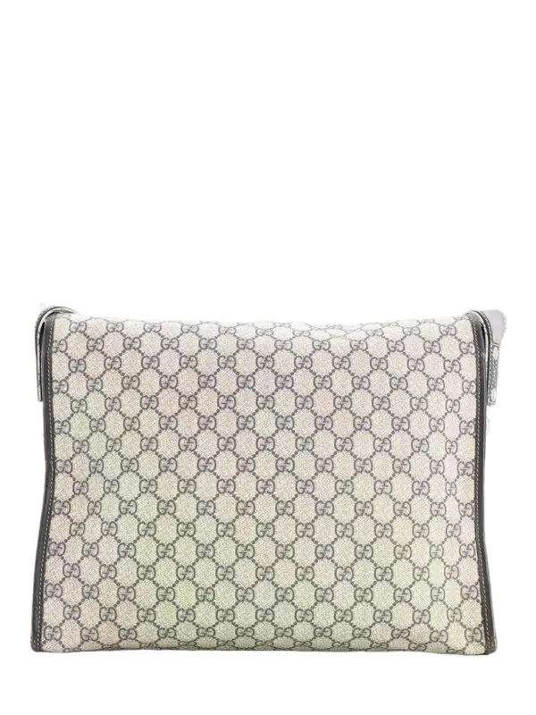 Gucci Gg Coated Canvas Messenger Bag - Blue