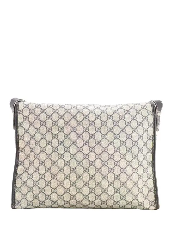 Gucci Gg Coated Canvas Messenger Bag - Blue