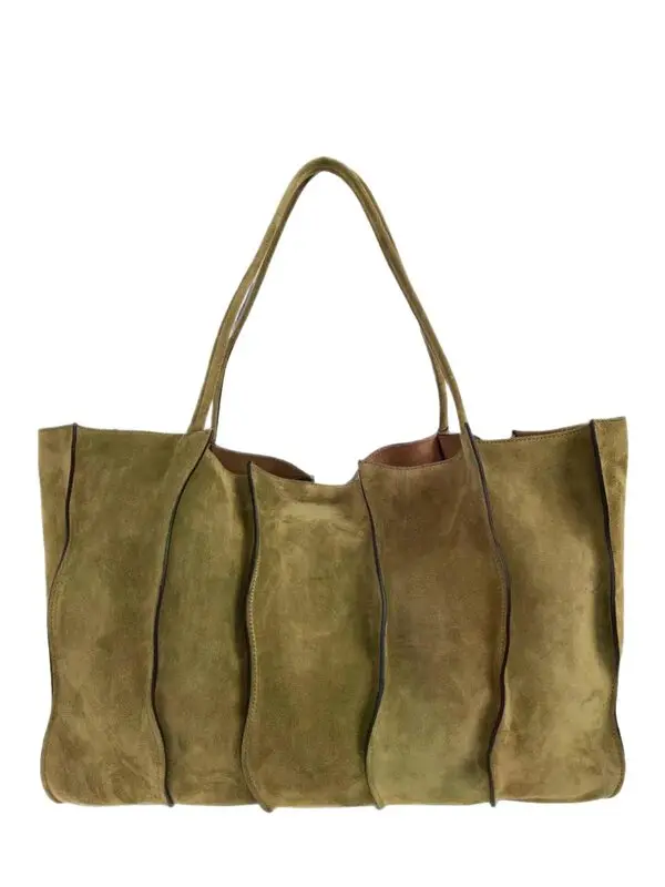 Ulla Johnson Large Suede Tote Bag - Green