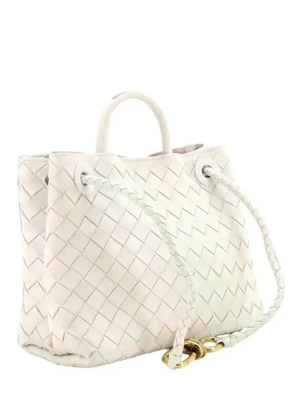 Bottega Veneta Andiamo Top Handle Bag - White