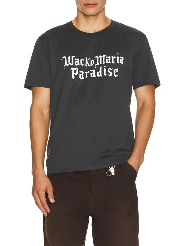 WACKO MARIA Standard Crew Neck Tee Shirt - Black