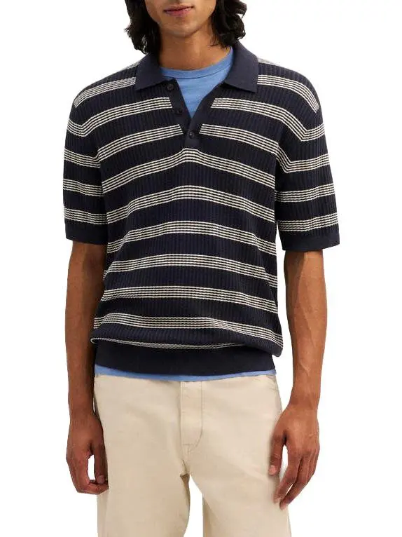 Madewell Carlos Striped Polo - Ink