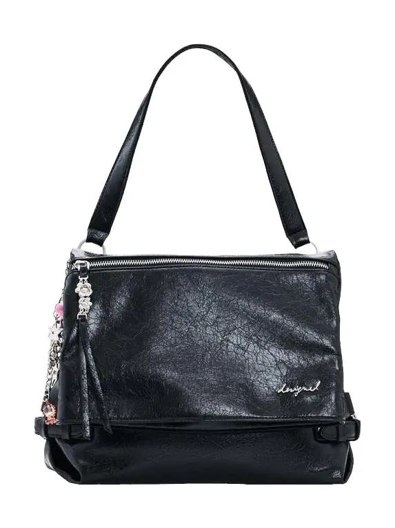 Desigual Textured Faux Leather Backpack - Black