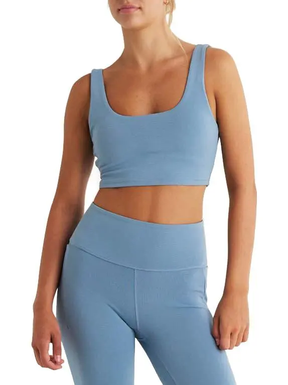 FREE FLY Terraflow Scoop Neck Performance Tank - Windward Blue