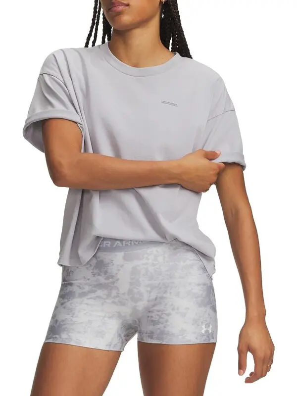 Under Armour Boxy Wordmark T-shirt - Mod Gray