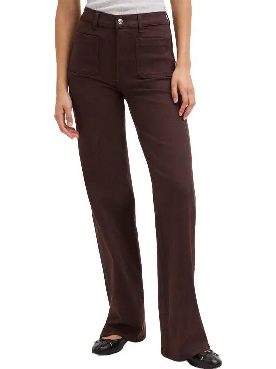 Madewell The Emmy Wide Leg Pants - Dark Carob