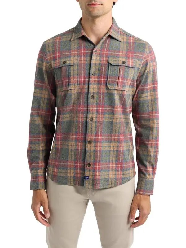Johnnie-o Yule Tartan Button Up Shirt - Forest