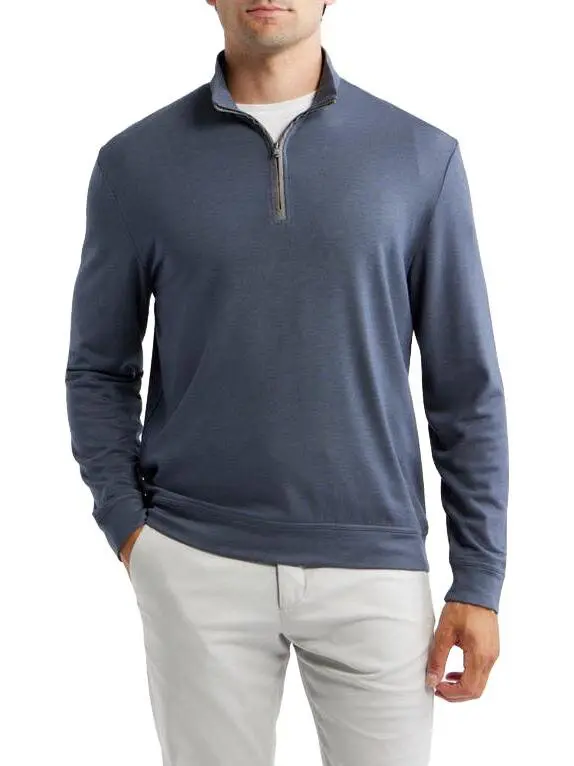 Johnnie-o Tahoe Quarter Zip Pullover - Navy