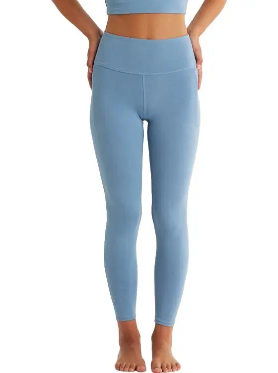 FREE FLY Terraflow Pocket Leggings - Windward Blue